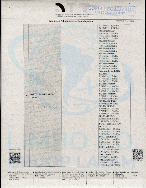 Bolivia Type Approval | Homologation requirements