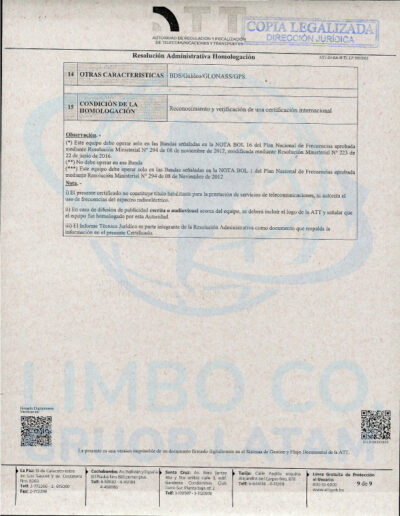 Bolivia Type Approval | Homologation requirements