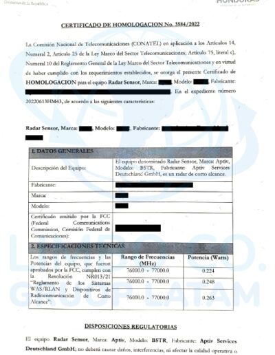 Approval in Honduras | Certification and Homologation in Honduras