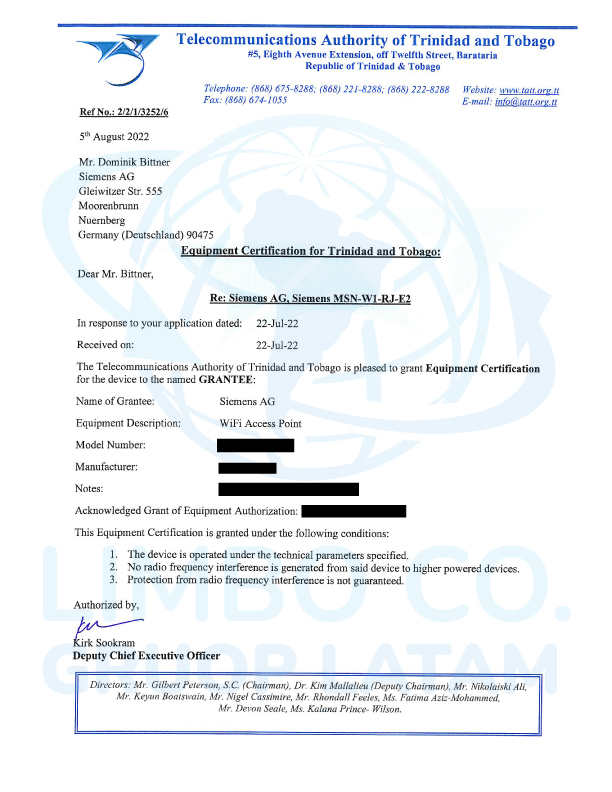 Approval in Trinidad And Tobago | Certification & Homologation